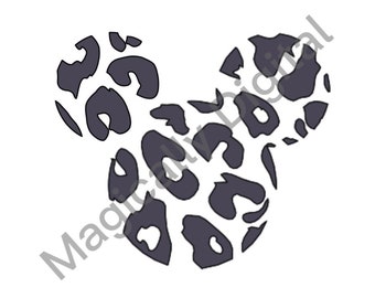 Mickey Mouse Cheetah SVG Clipart, Mickey Leopard Cheetah Svg, Animal ...