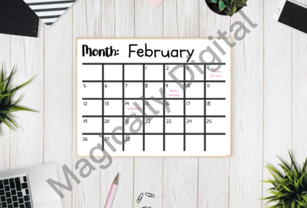 Calendar SVG - Etsy