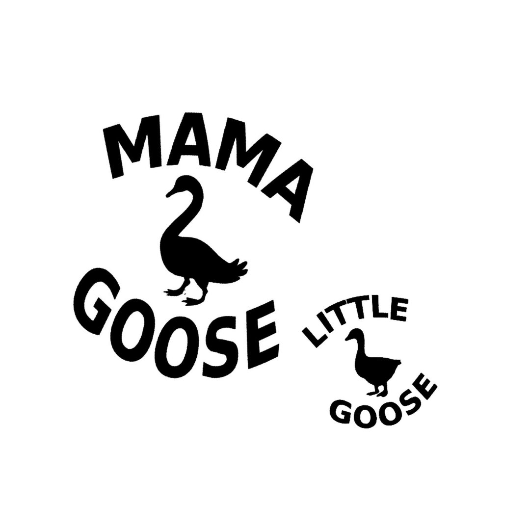 Little Goose Mama Goose SVG PNG Files for Cricut Etc. Mama and Baby ...