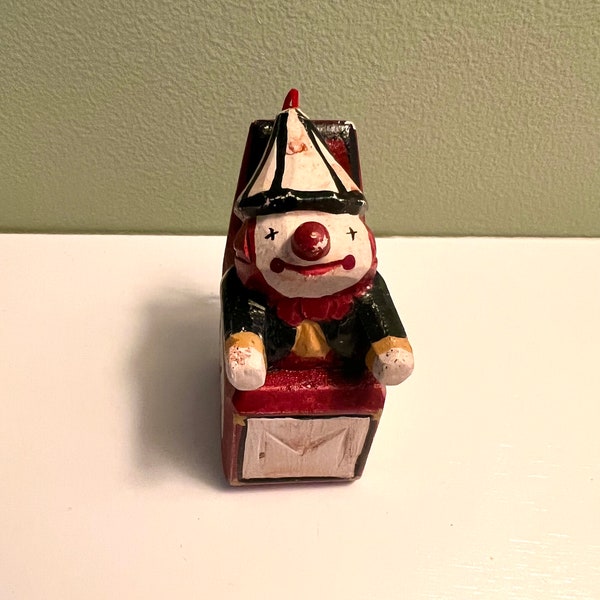 Wooden Clown - Etsy