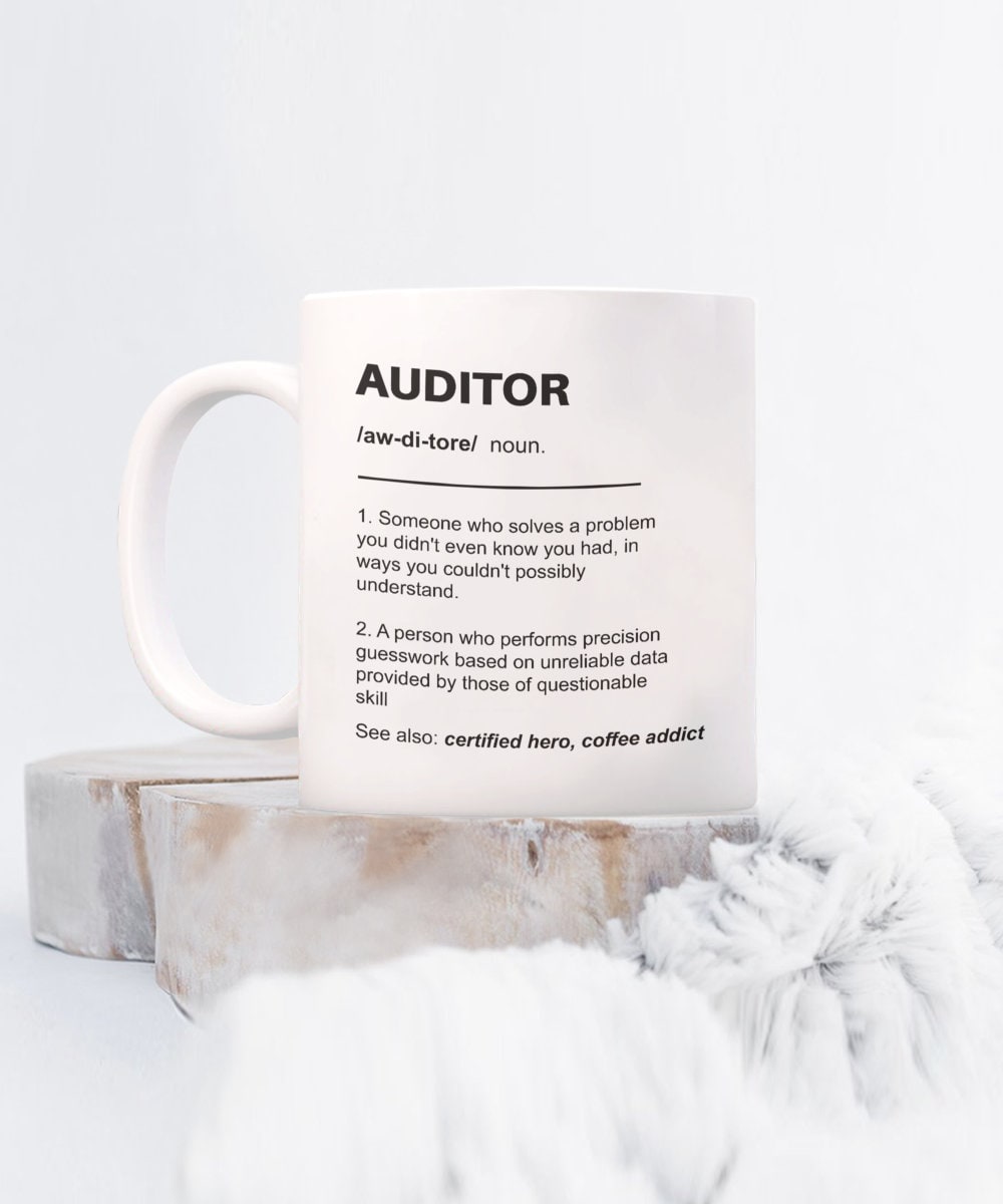 Auditor Definition Coffee Mug, Funny Gift Ideas Best Auditing for Men ...