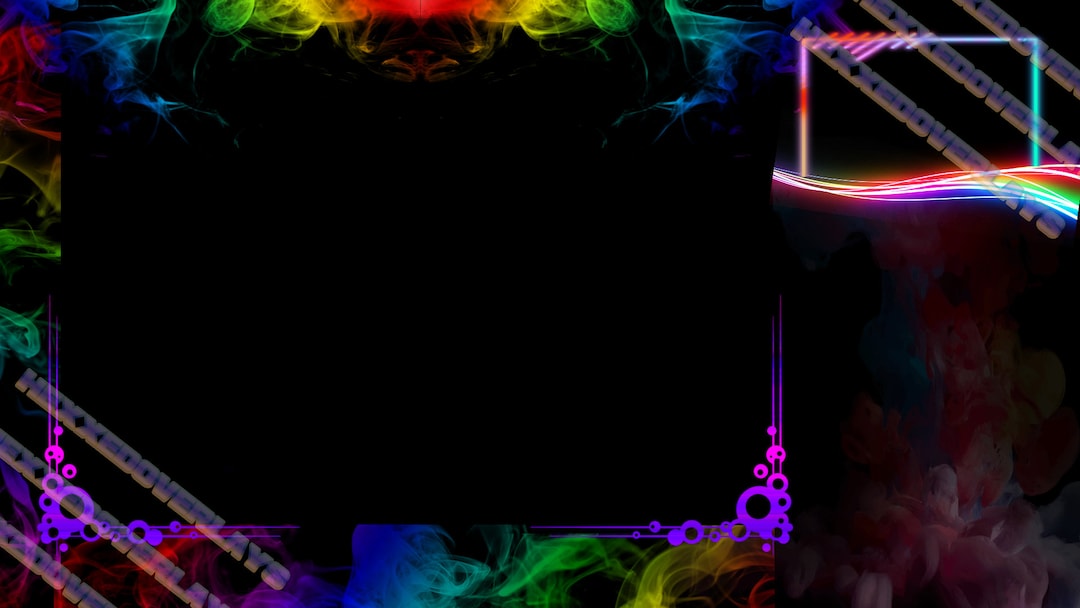 Rainbow Smoke Overlay/rainbow Smoke Panels/rainbow Smoke Just Chatting ...