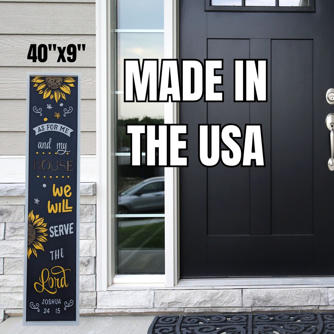 3D Farmhouse Porch Board Scripture Sign, Christian House Warming Gift ...