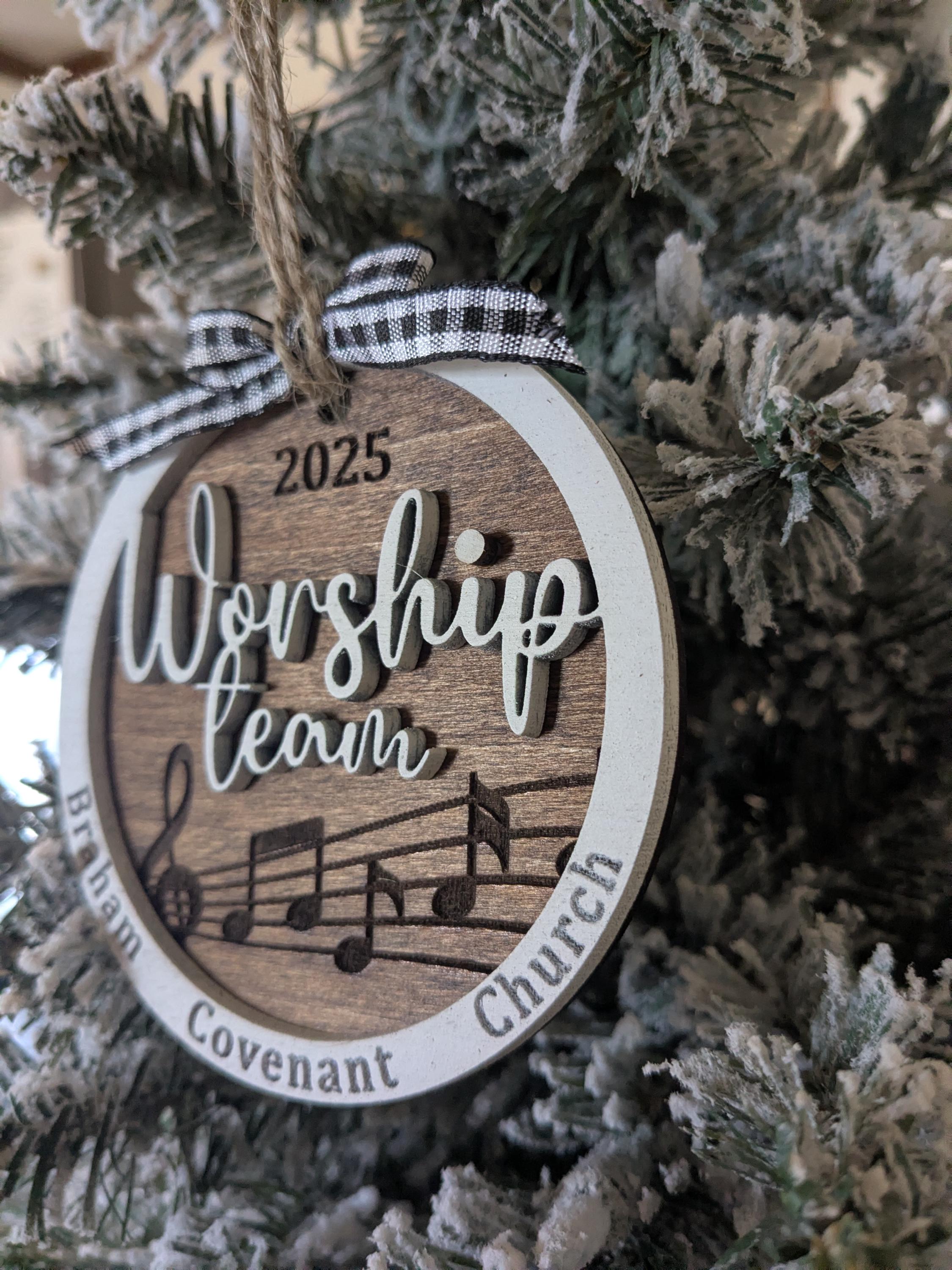Worship Team Church Ornament, Custom Praise Team Gift, Gift for Worship ...