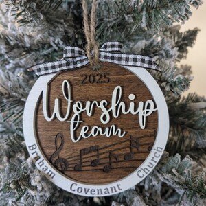 Worship Team Church Ornament, Custom Praise Team Gift, Gift for Worship ...