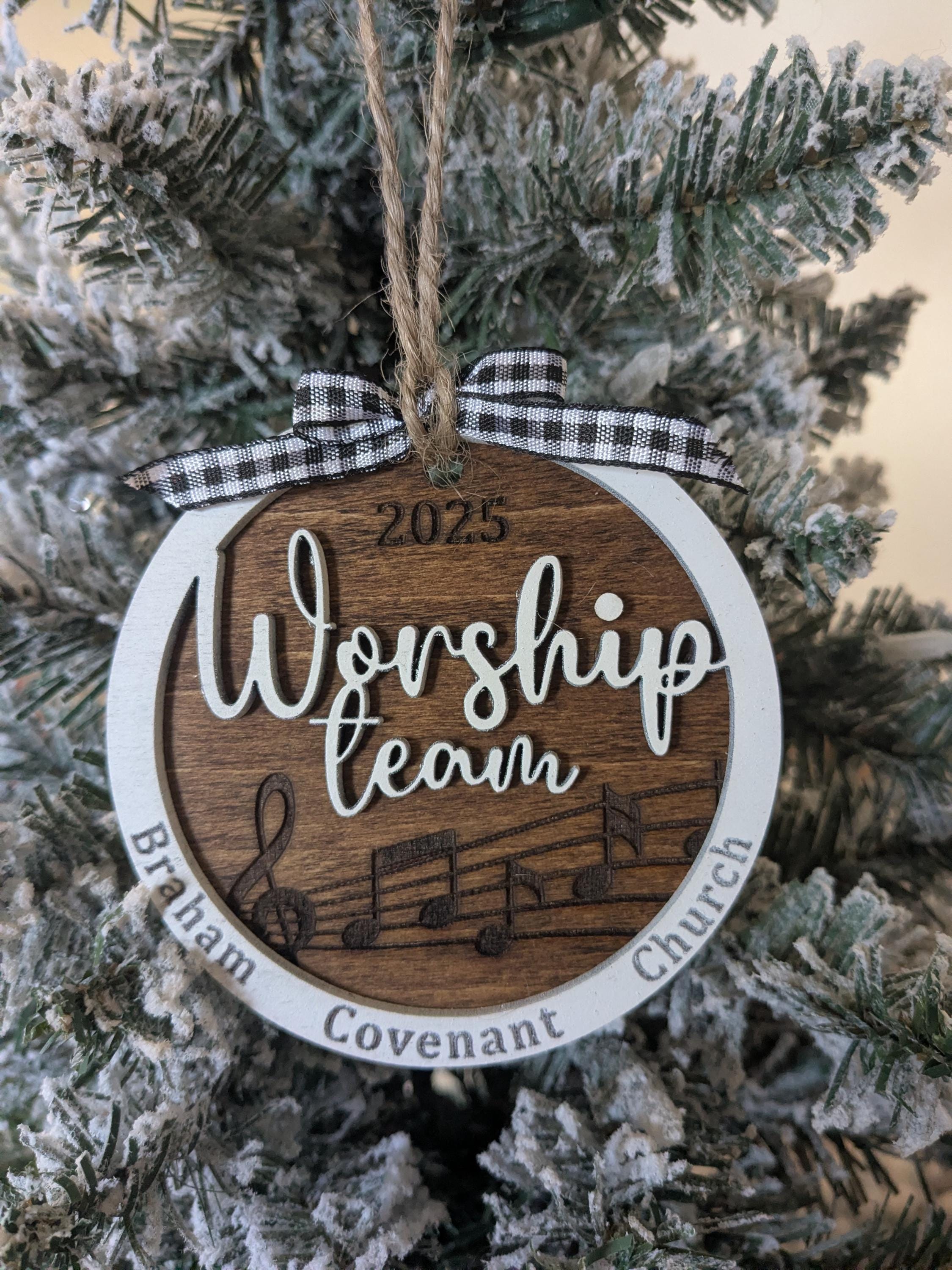 Worship Team Church Ornament, Custom Praise Team Gift, Gift for Worship ...
