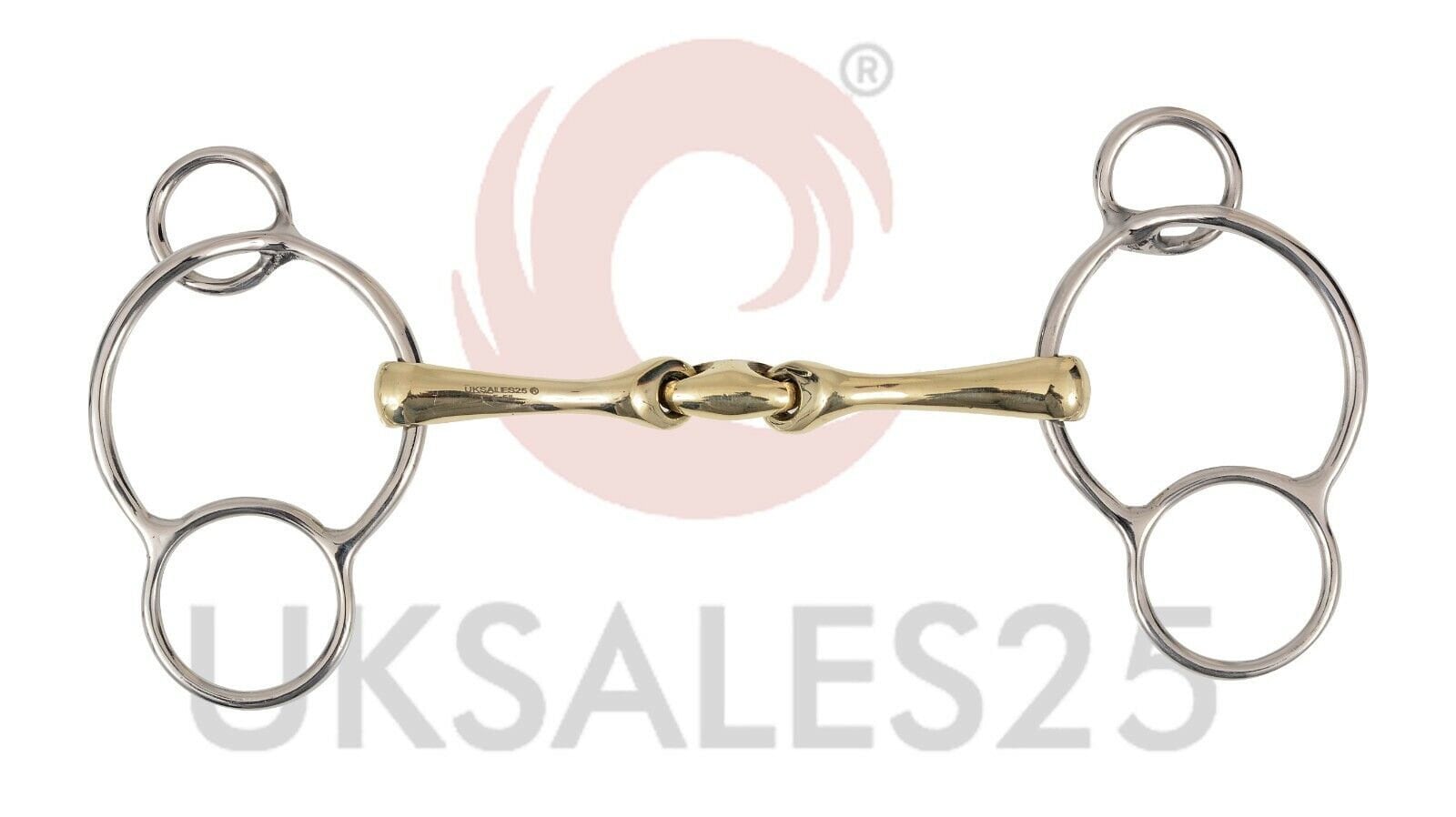 Universal 3 Ring Gag Verbindend Angled Bit (UKSALES25®) *SAME DAY ...