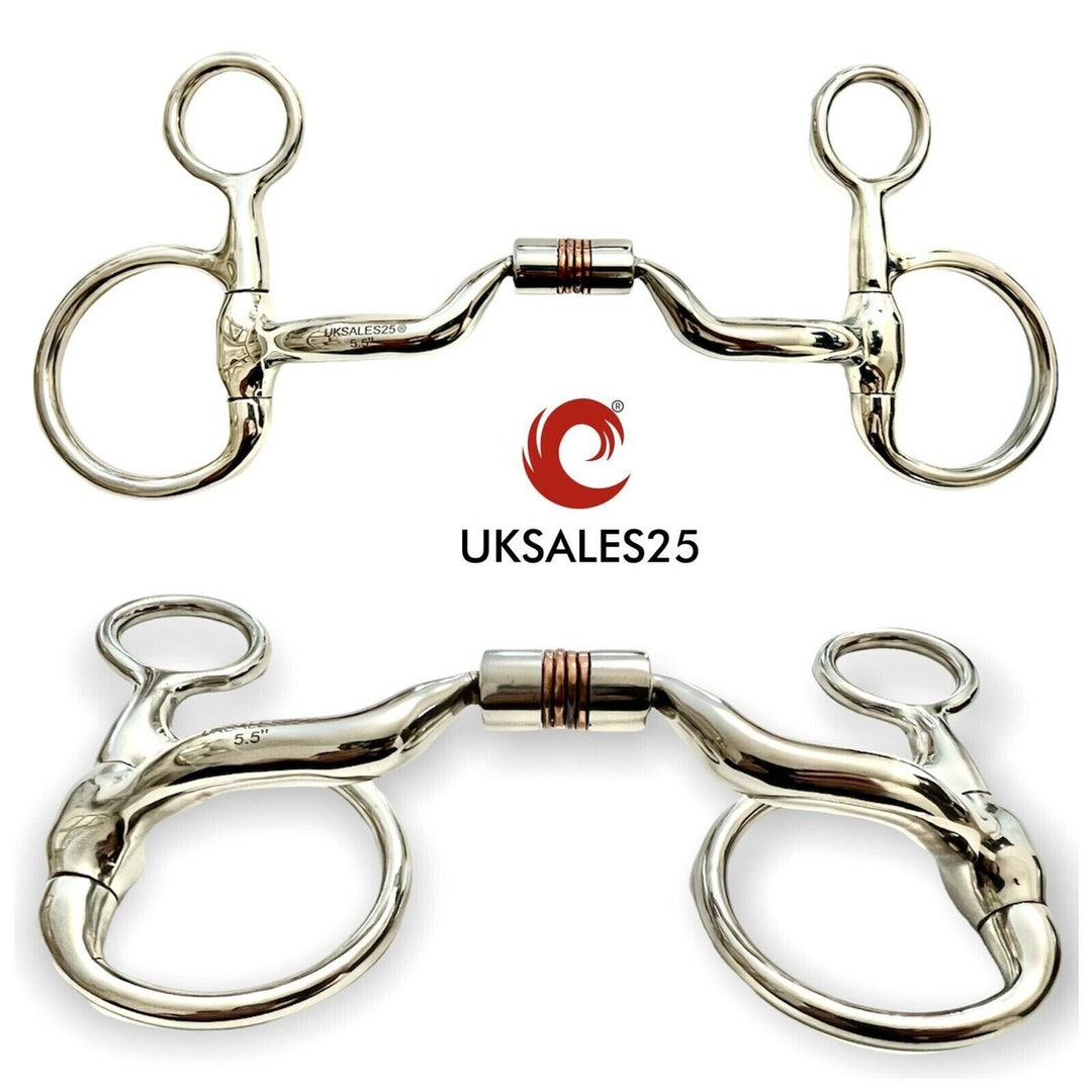 Western Hanging Cheek Comfort Bit Copper Roller & Inserts SAME DAY ...