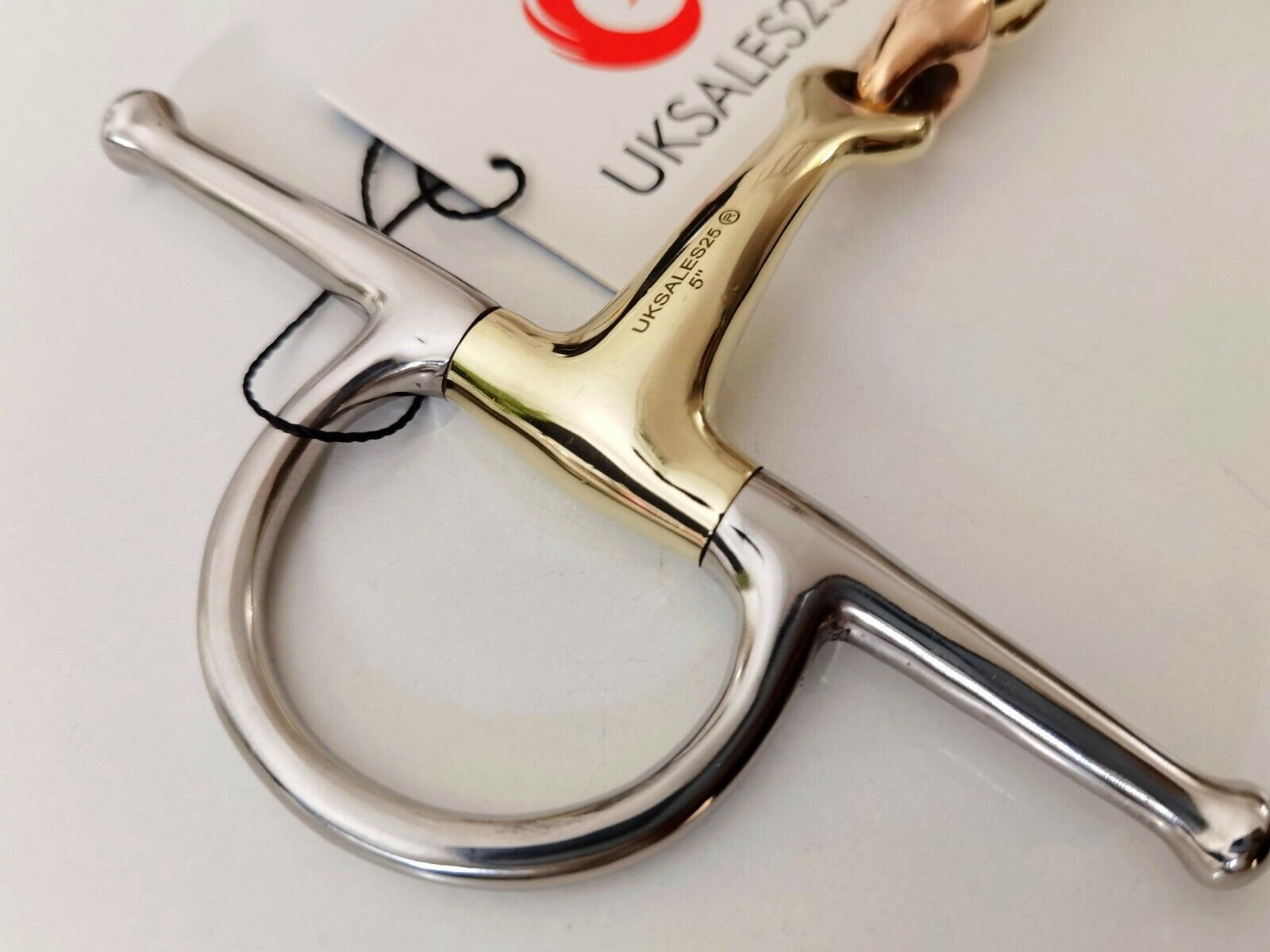 Full Cheek Curved Snaffle Bit 14MM Copper Lozenge(uksales25®)*same DAY ...
