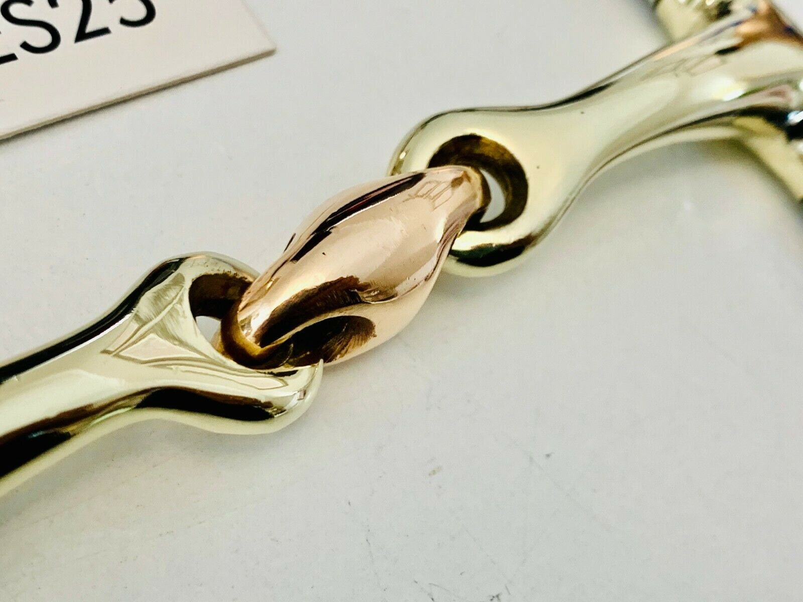 Full Cheek Curved Snaffle Bit 14MM Copper Lozenge(uksales25®)*same DAY ...