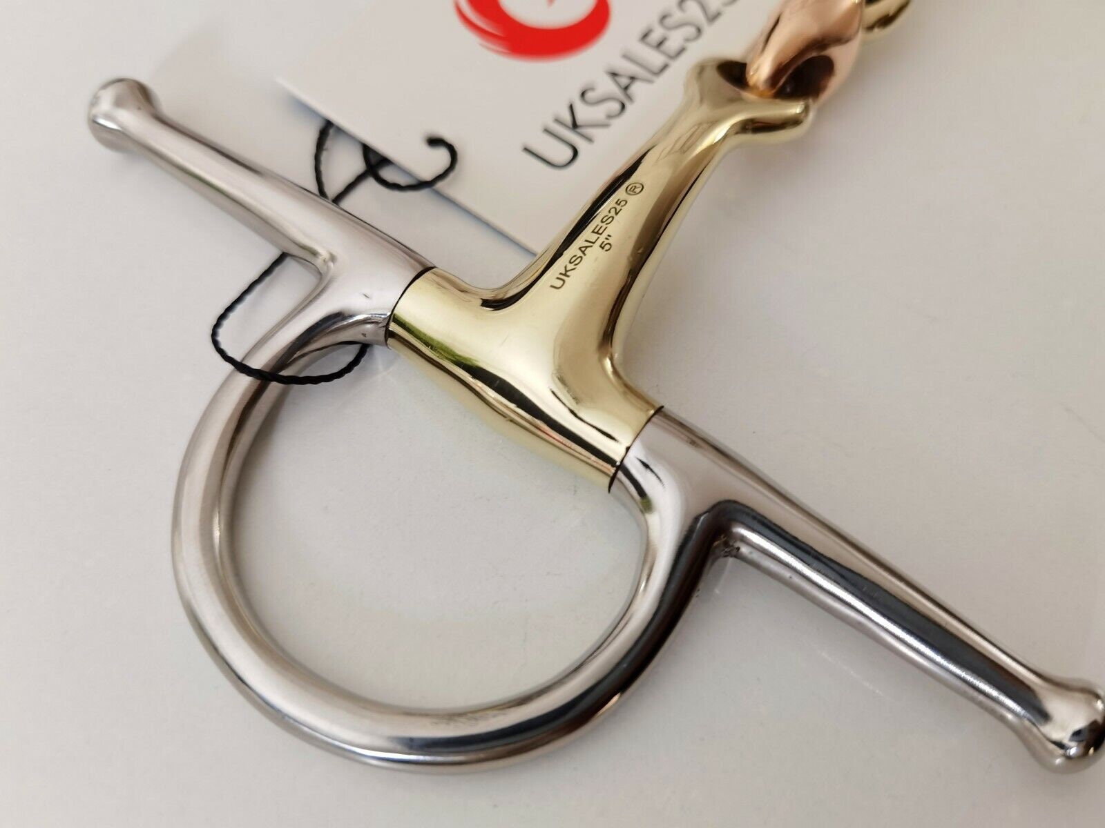 Full Cheek Curved Snaffle Bit 14MM Copper Lozenge(uksales25®)*same DAY ...