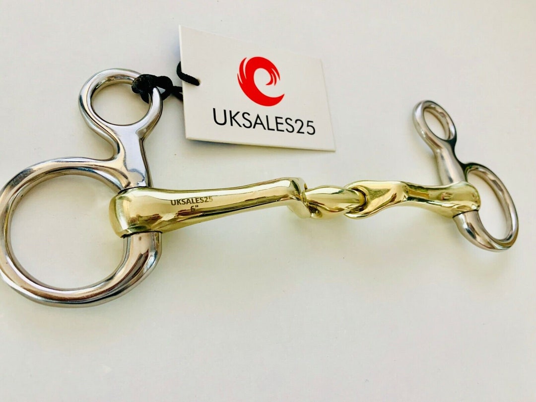 Hanging Cheek Snaffle Bit Verbindend Angled (UKSALES25®) *SAME DAY ...