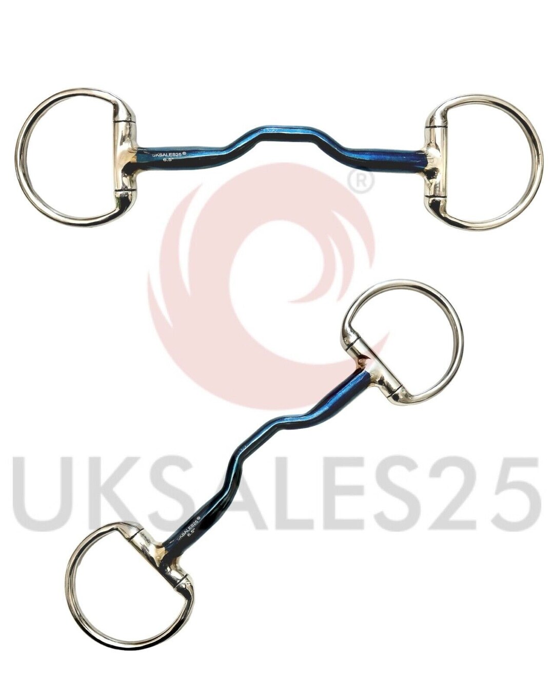 Eggbutt Ported Blue Sweet Iron Snaffle Bit (UKSALES25®) *SAME DAY ...