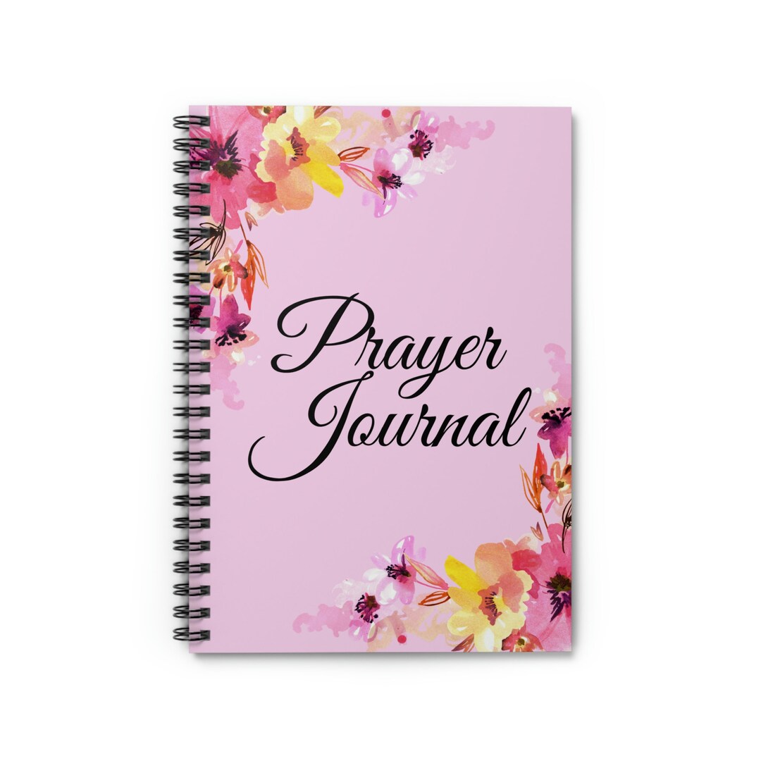 Prayer Journal Spiral Notebook Ruled Line Praying Journal - Etsy