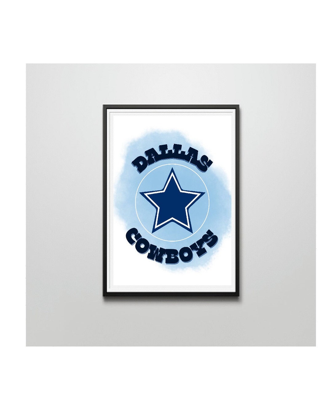 Dallas Cowboy Poster Digital Print - Etsy