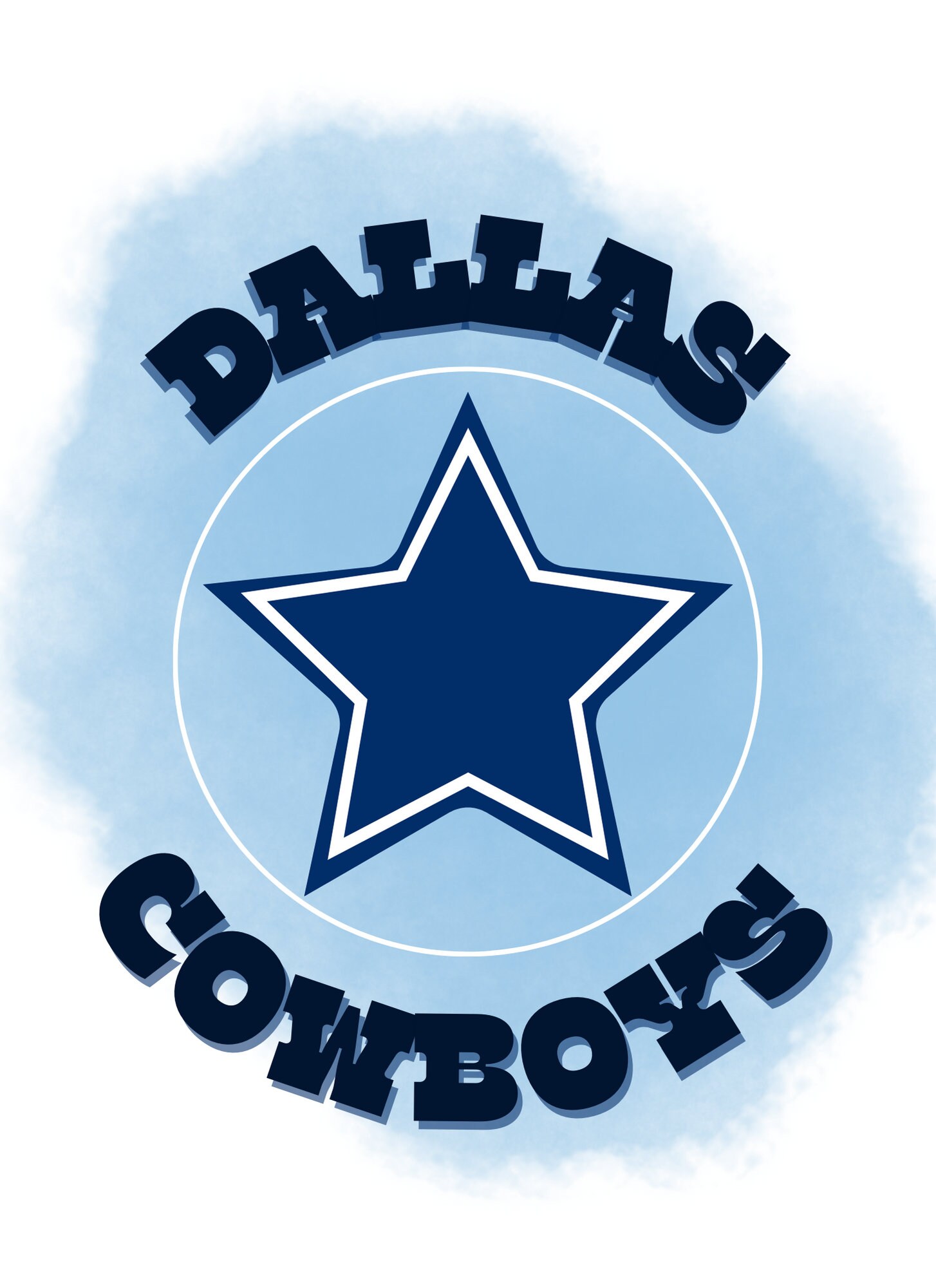Dallas Cowboy Poster Digital Print - Etsy