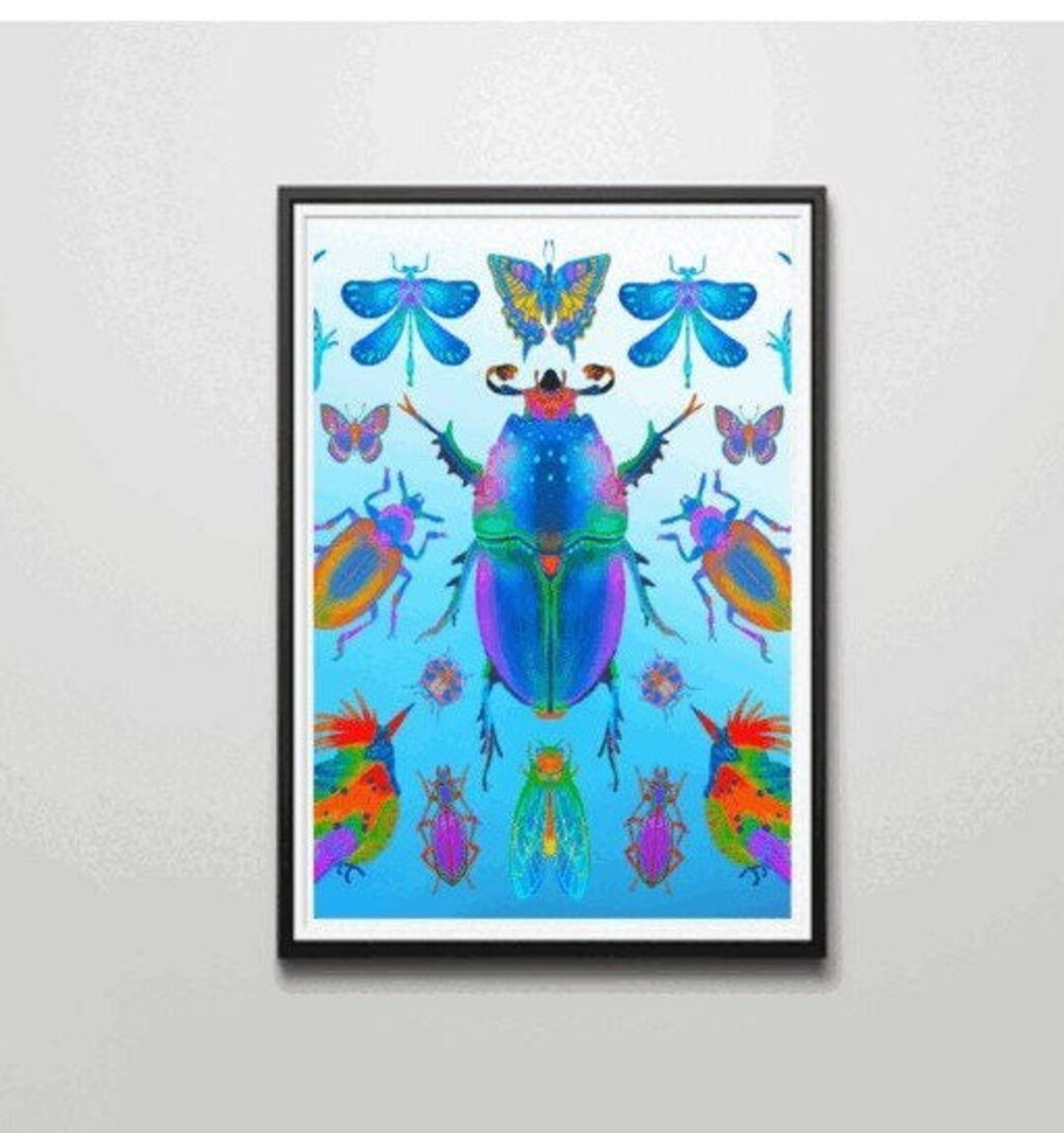 Bug Poster Digital Print Art - Etsy