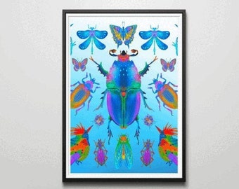 Vintage Insect Illustration Insect Collage Insect Art Vintage Bug ...