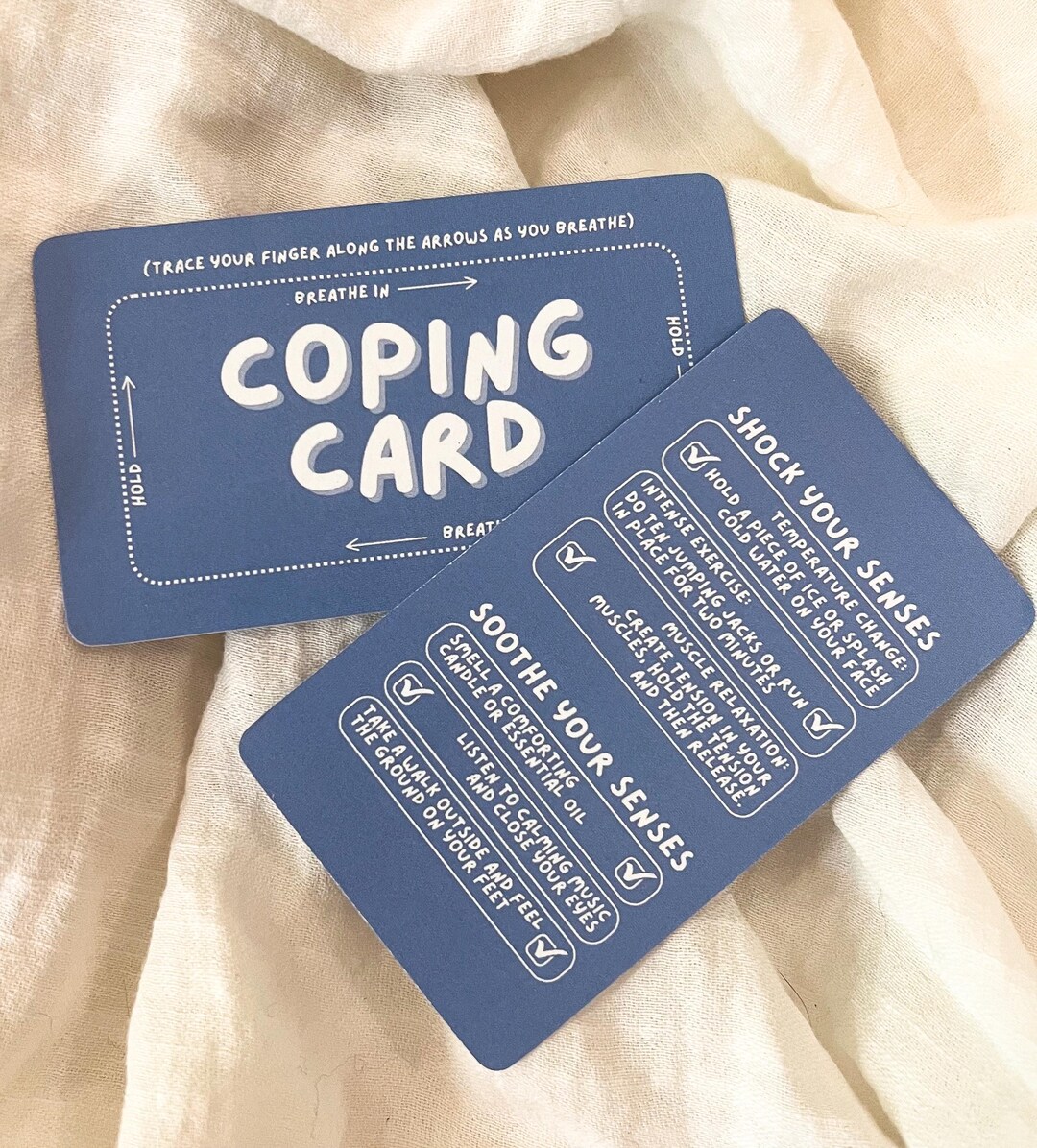 Coping Cards Anxiety Stress Panic Coping Skills Tool Card - Etsy