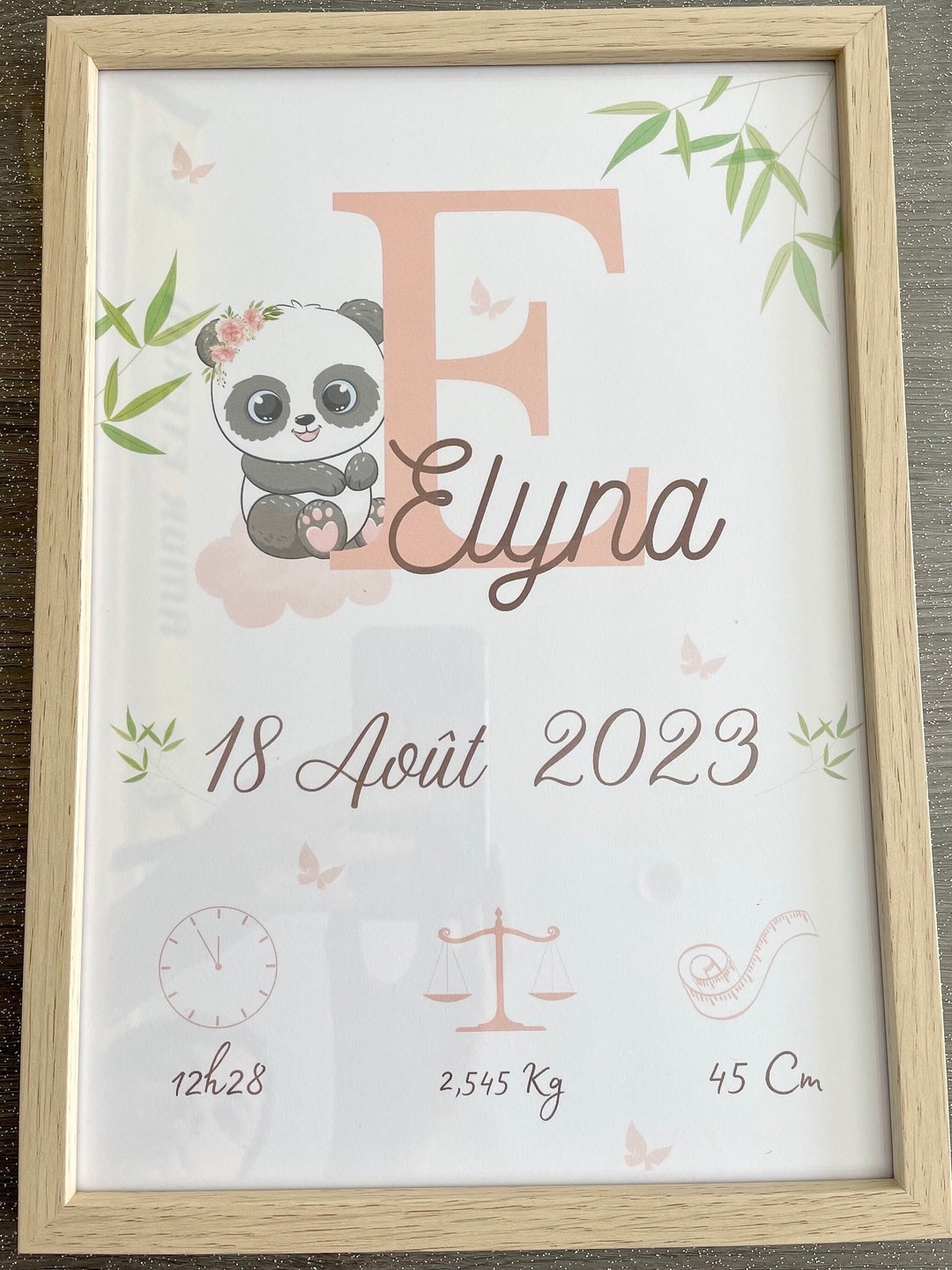 Personalized Birth Poster doe / Baby Souvenir Poster / - Etsy