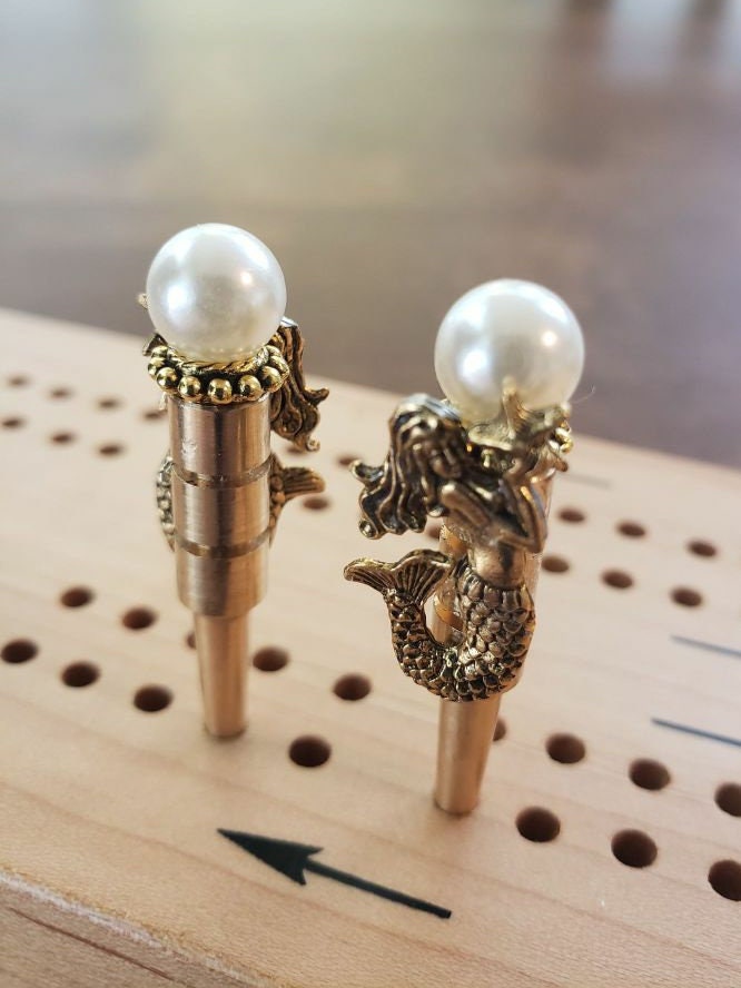 Mermaid Cribbage Pegs - Etsy
