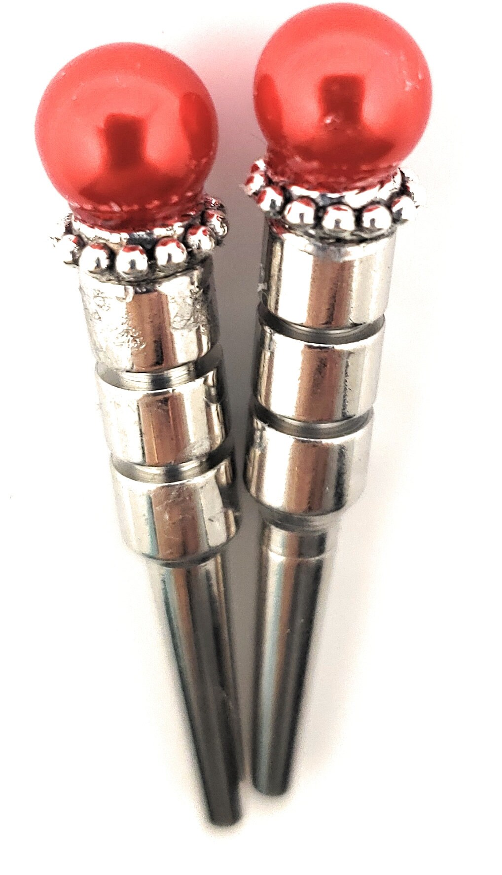Silver With Red Pearl Bead Cribbage Pegs - Etsy