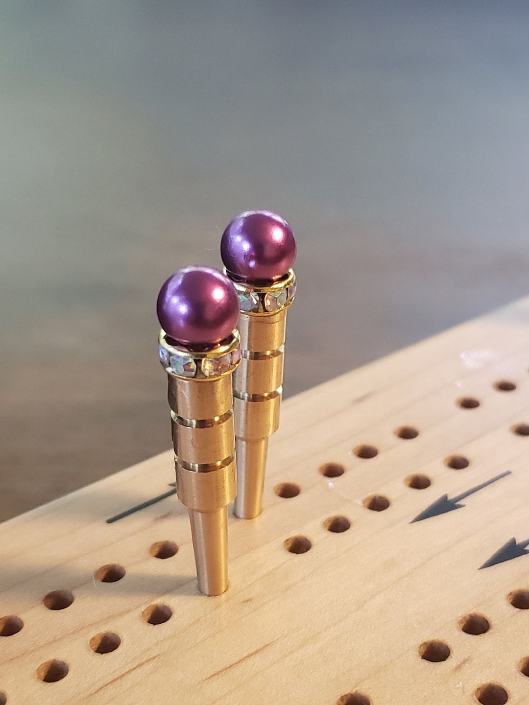 Purple Scepter Cribbage Pegs - Etsy
