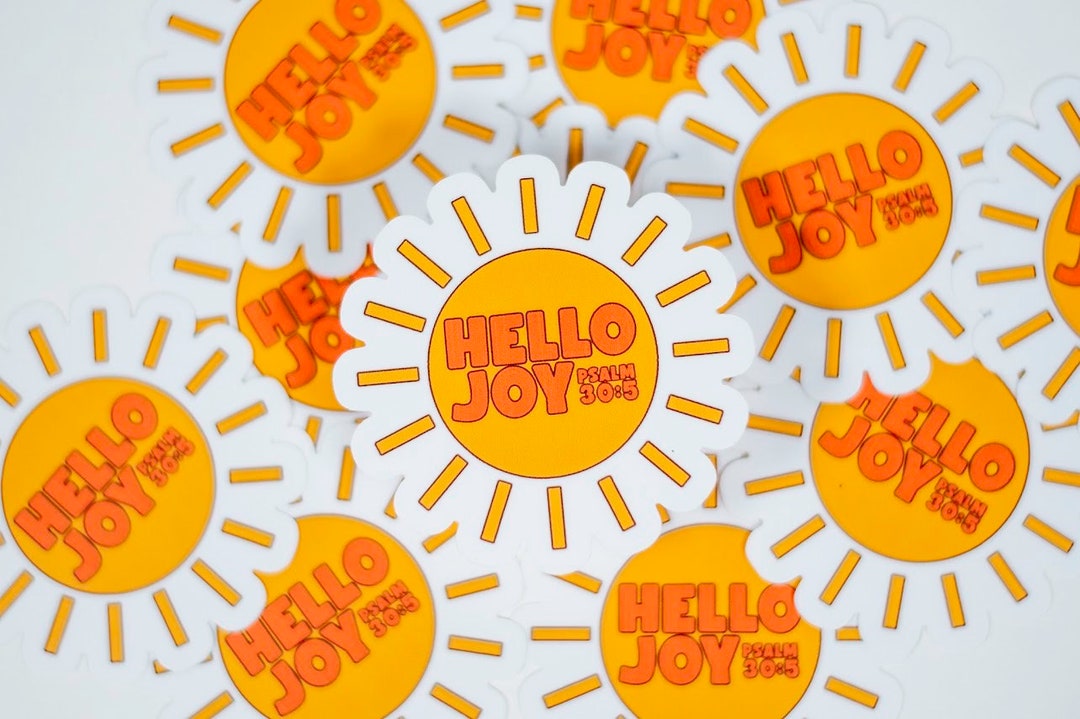Hello Joy Sticker - Etsy