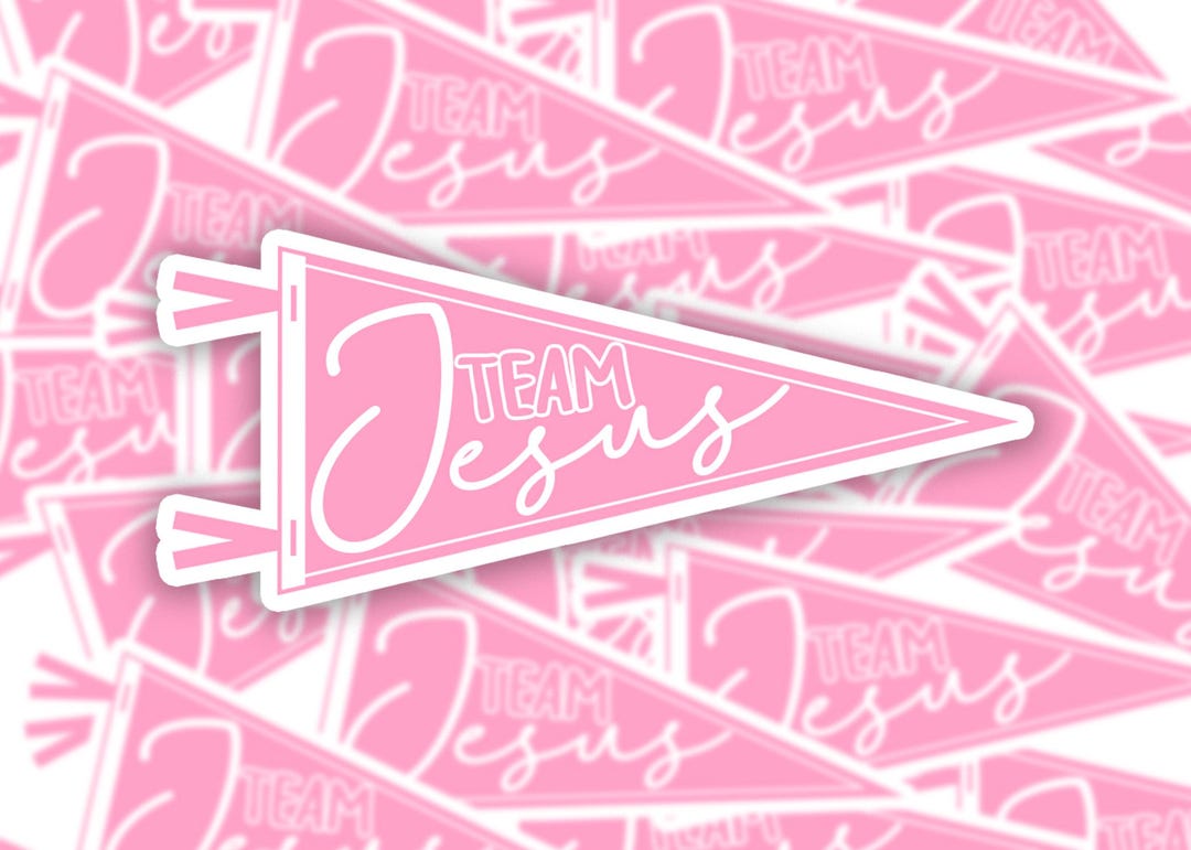 Team Jesus Sticker - Etsy