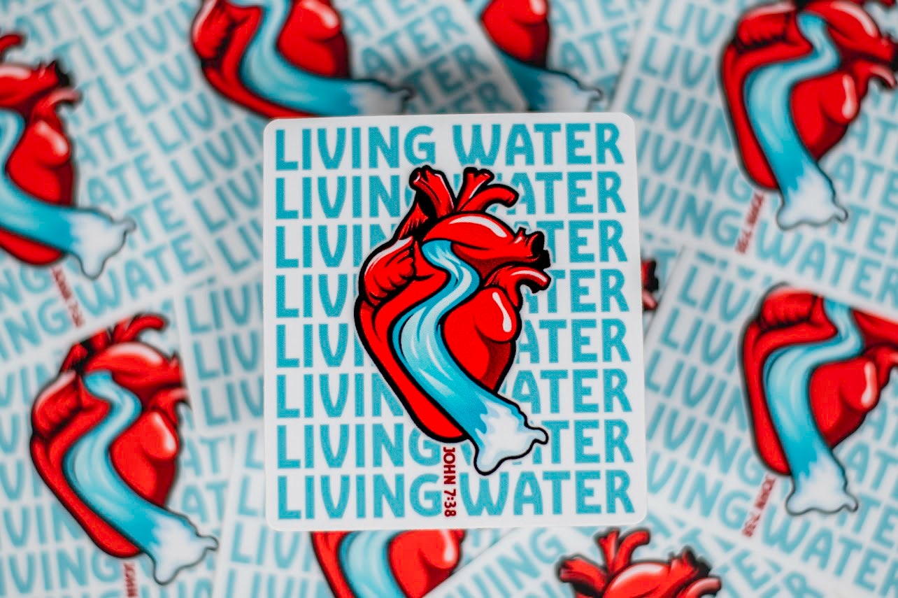 Living Water Sticker - Etsy