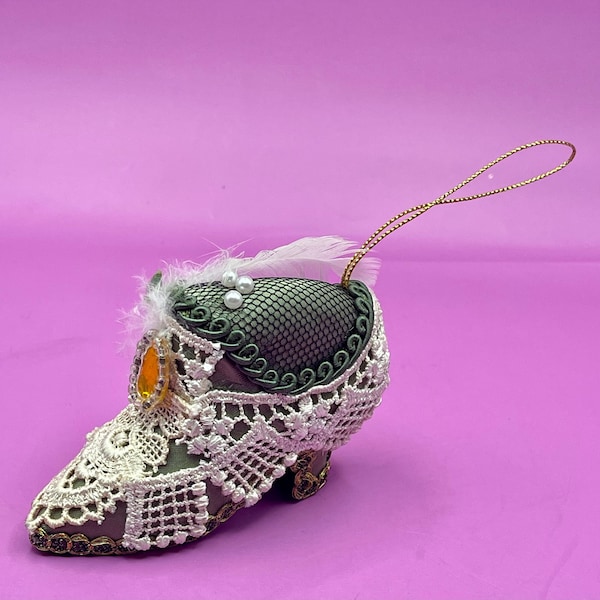 Cinderella Shoe Ornament Etsy