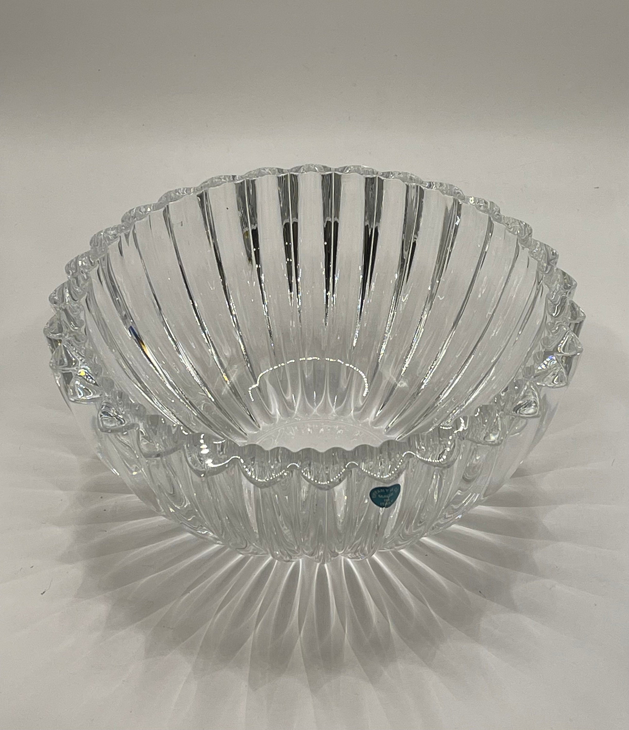 Tiffany & Co. Fluted Crystal Bowl With Hearts Made in Italy - Etsy