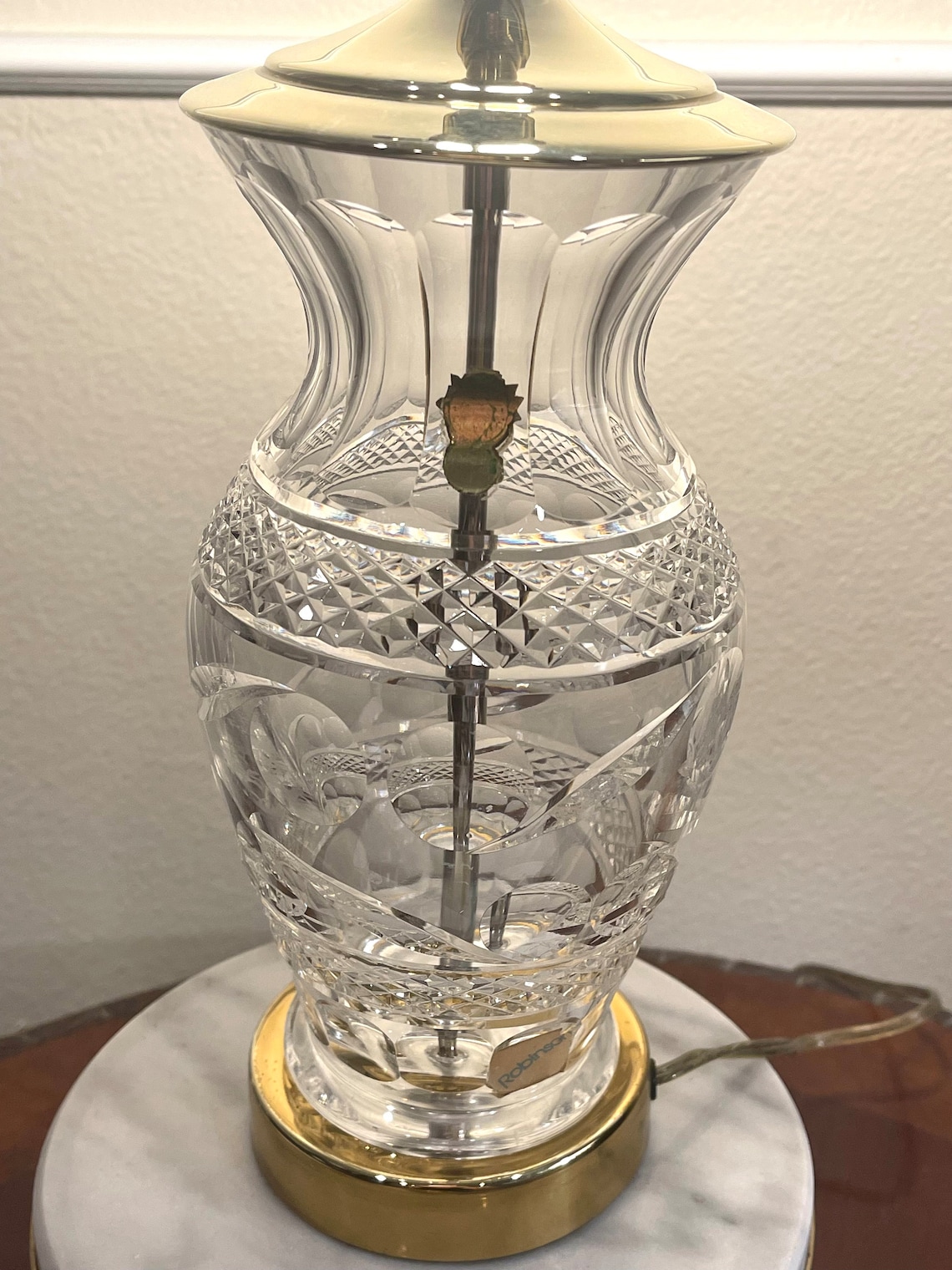 Vintage Waterford Ireland araglin Lamp Stunning and Elegant Home Decor ...