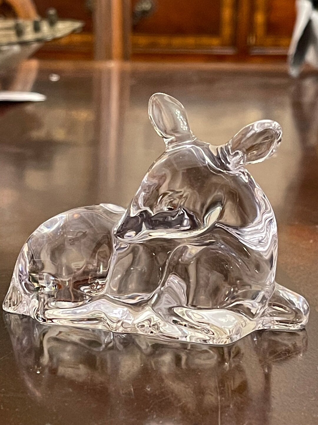 Lenox Crystal Deer Paperweight ~ Figurine Doe - Etsy