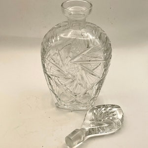 Vintage Crystal Decanter Set: Pinwheel Barware - Etsy