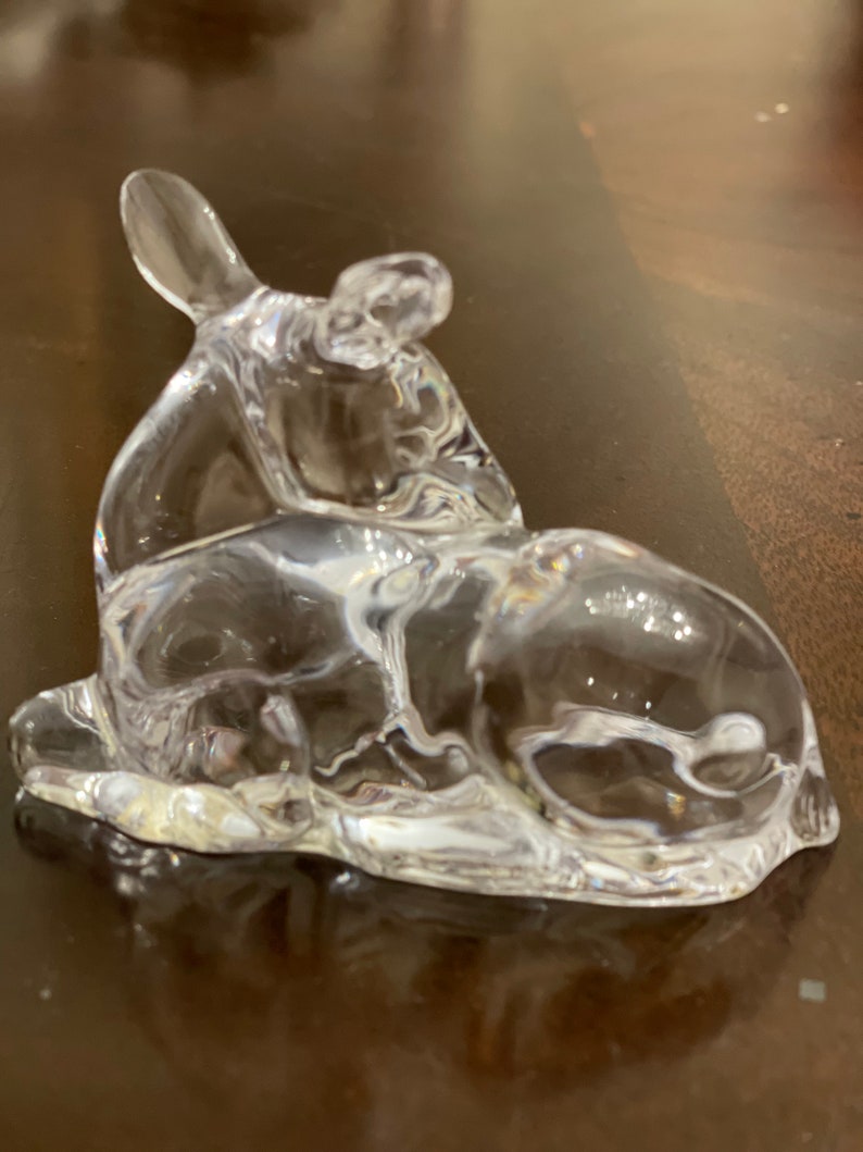 Lenox Crystal Deer Paperweight Figurine Doe - Etsy