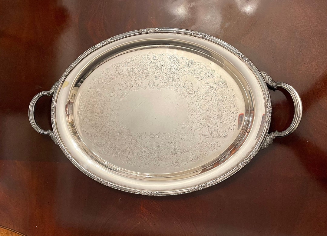Vintage International Silver Co. Platter - Camile 6081 - 16"x12" - Etsy