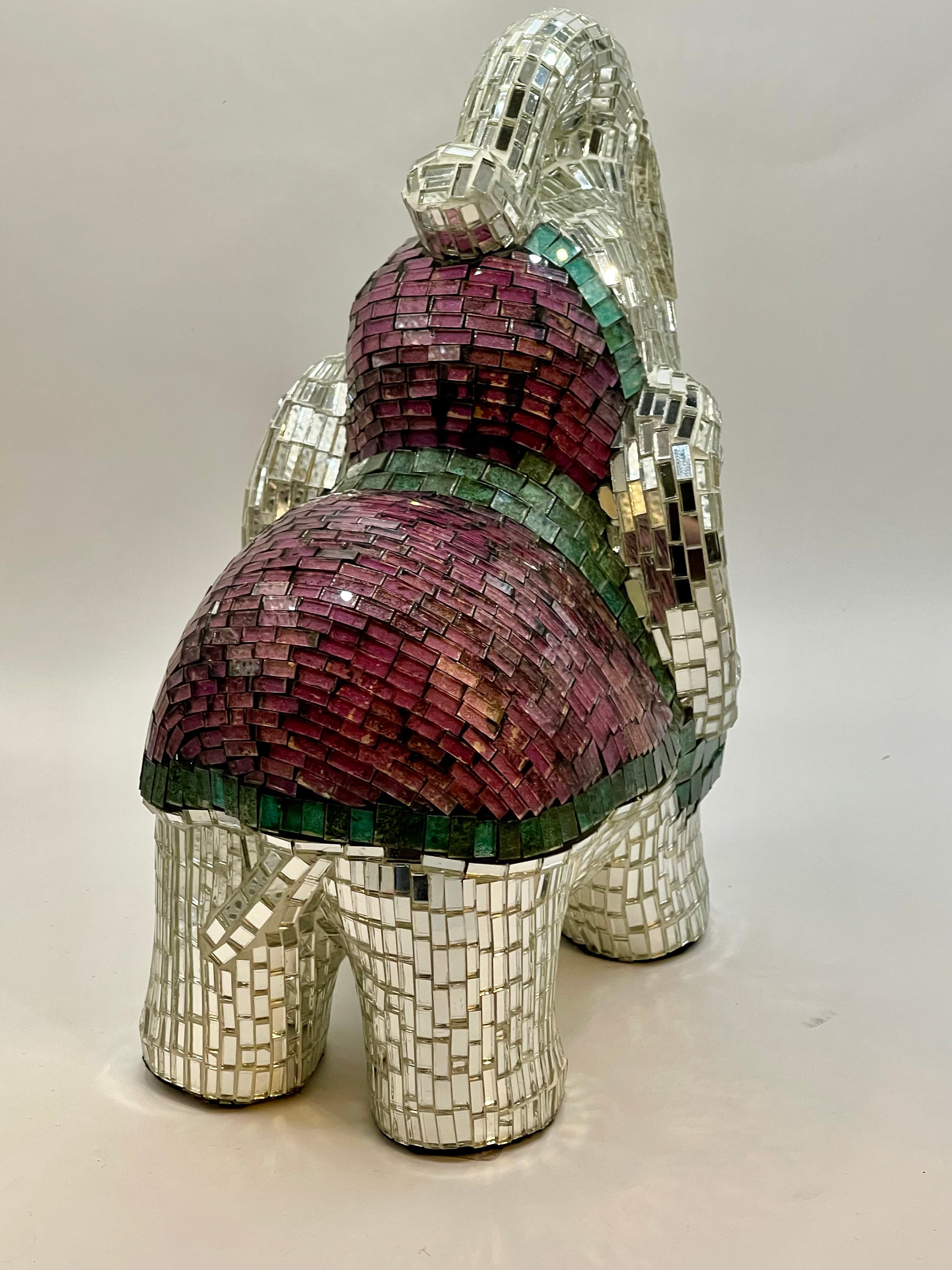 Mirrored Mosaic Elephant Statue - Etsy