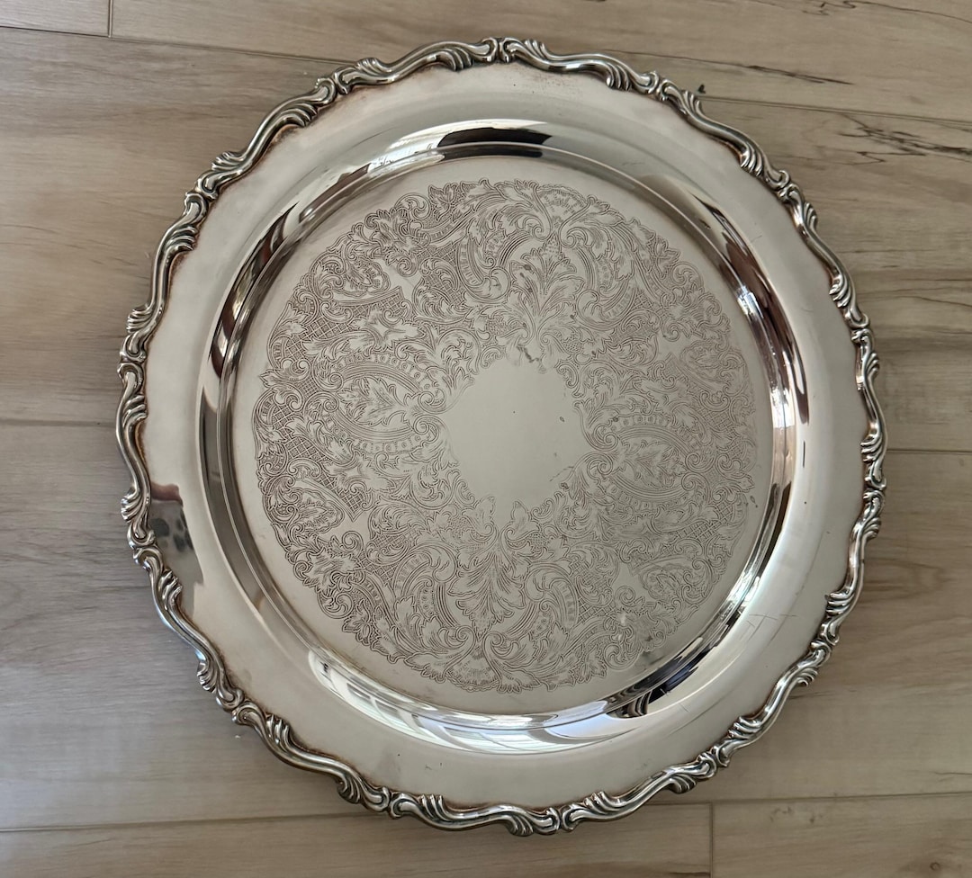 Oneida Silver Serving Tray 15 Platter - Etsy