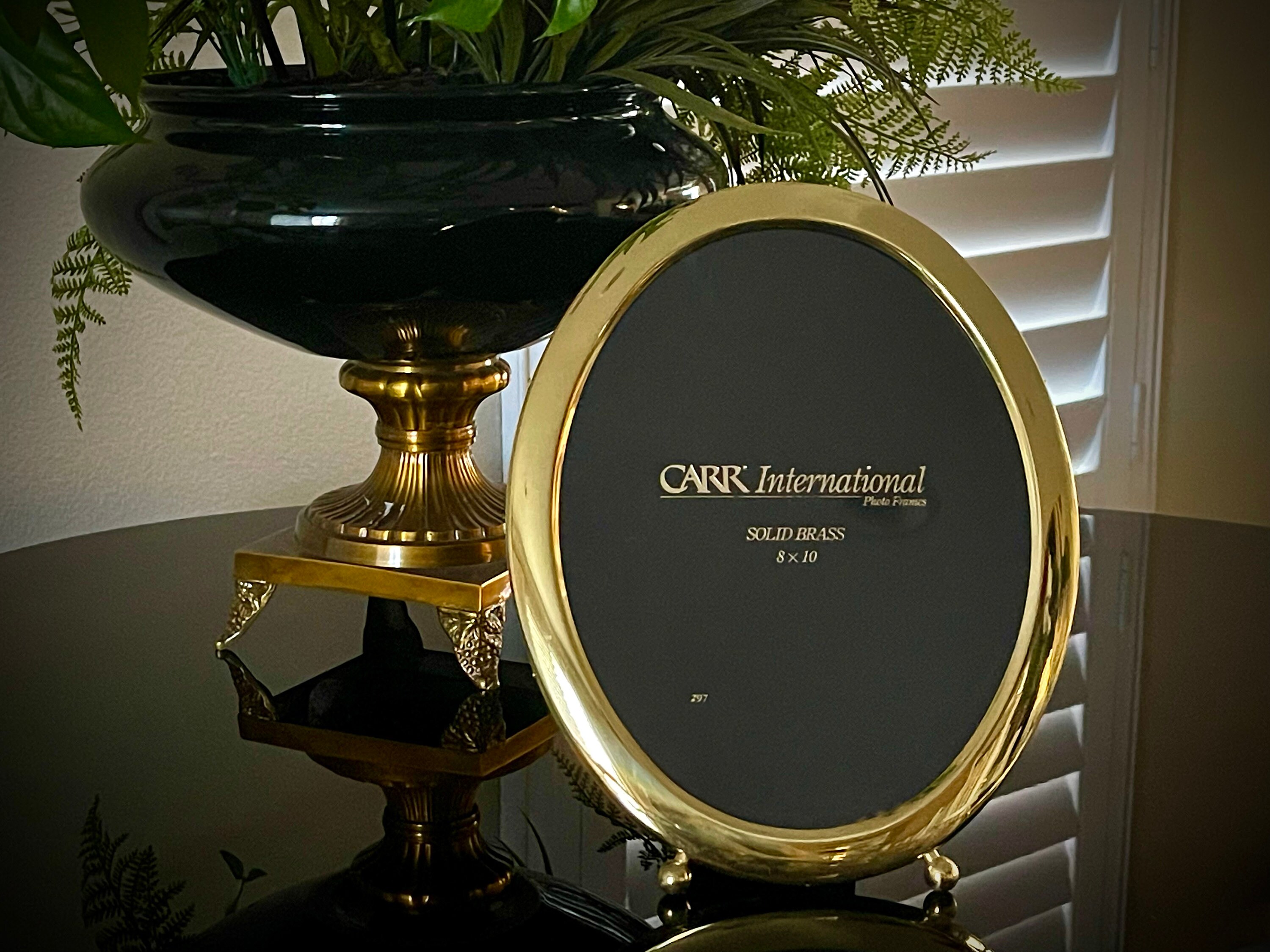 Solid Brass Oval Photo Frame 8x10 - Etsy