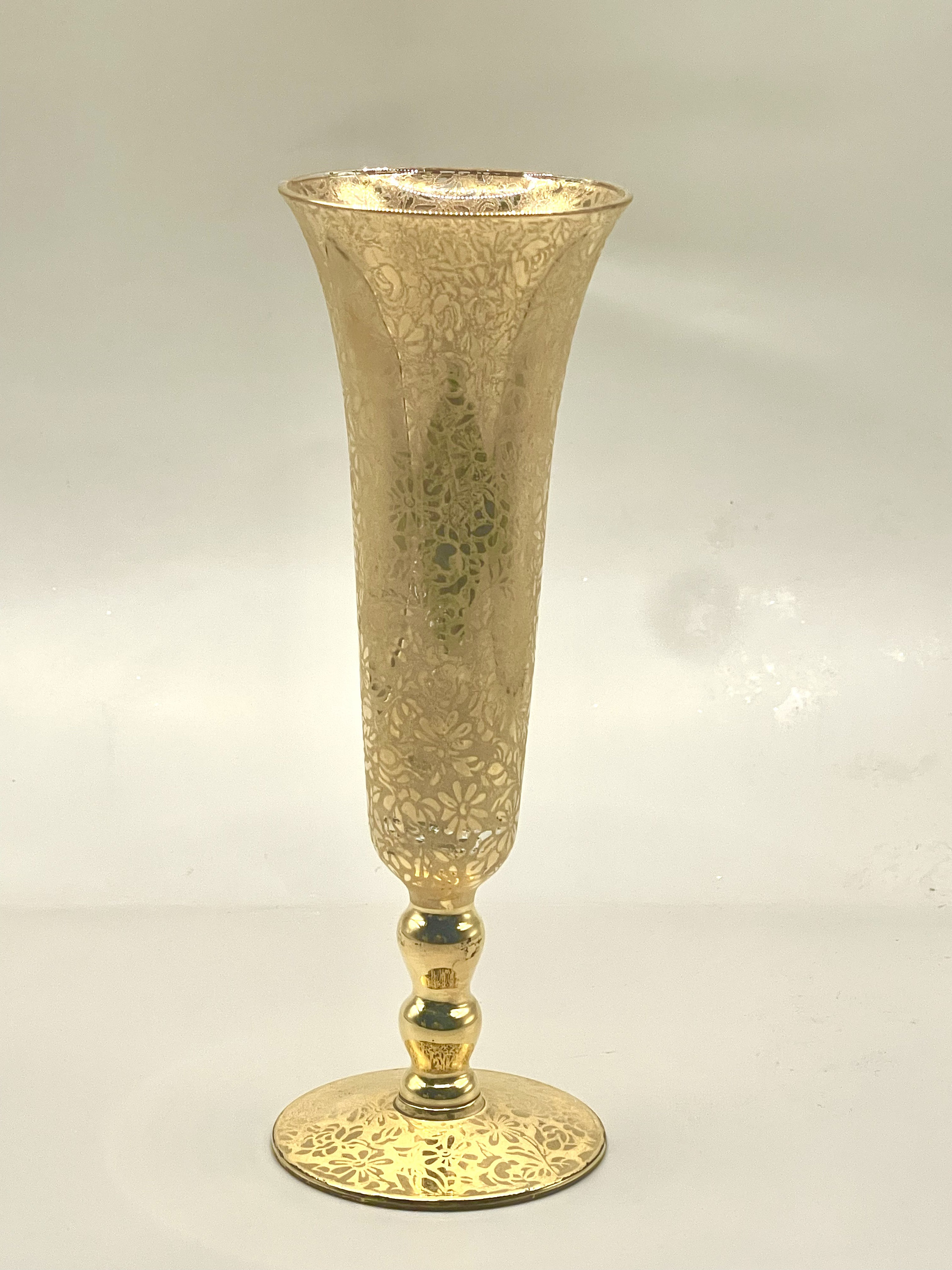 Vintage 1950's RANSGIL 22K Gold Bud Vase - Etsy