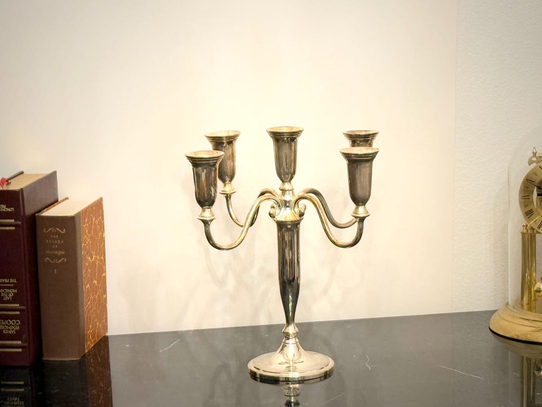 Elegant Godinger Silver 5-arm Candelabra - Etsy