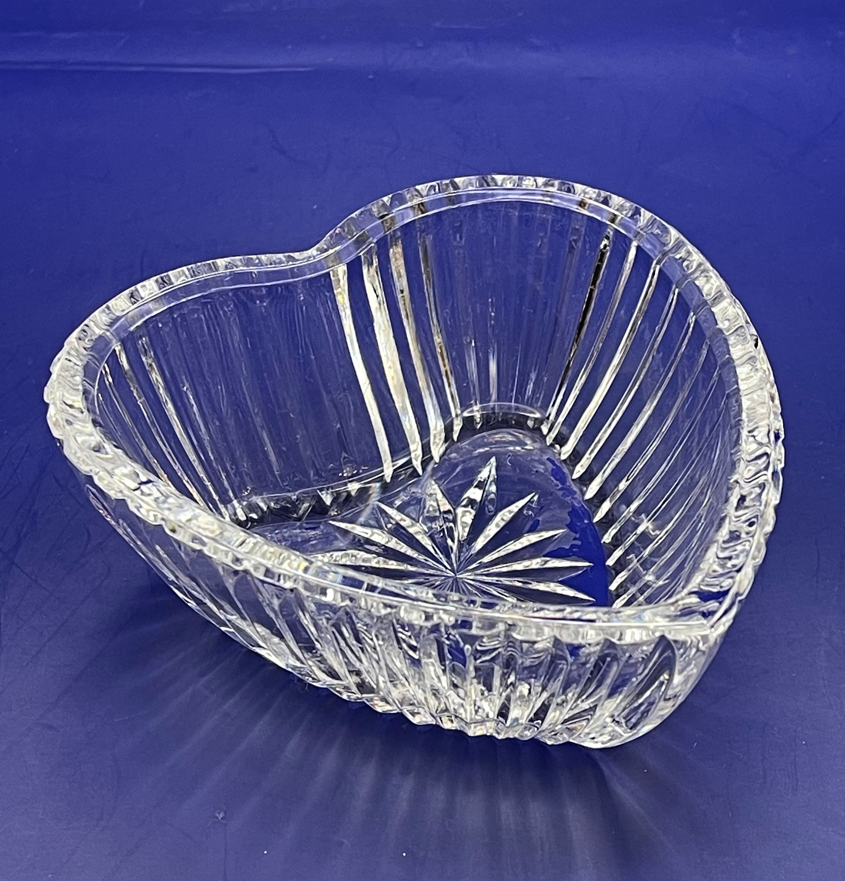 Vintage Waterford Crystal Heart Shaped Dish ~ Valentine's Day Decor - Etsy