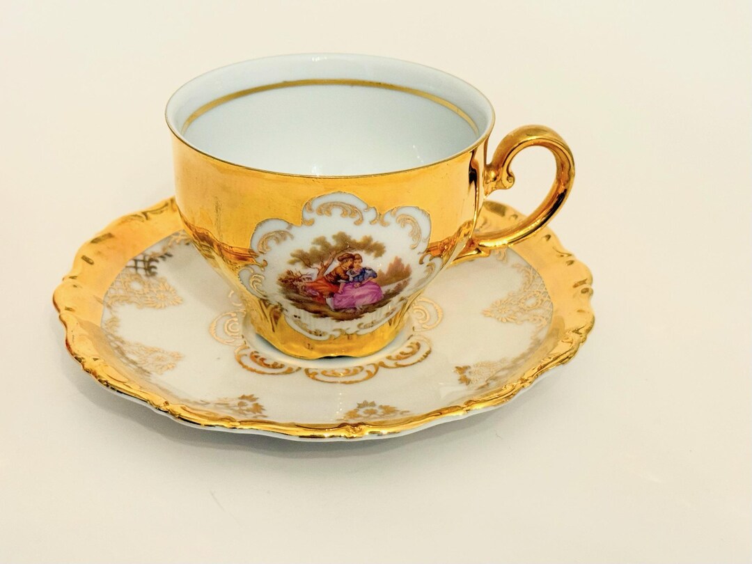 STW Bavaria Germany 24kt Gold ~ Heavy Gilded Gold With Picture of ...