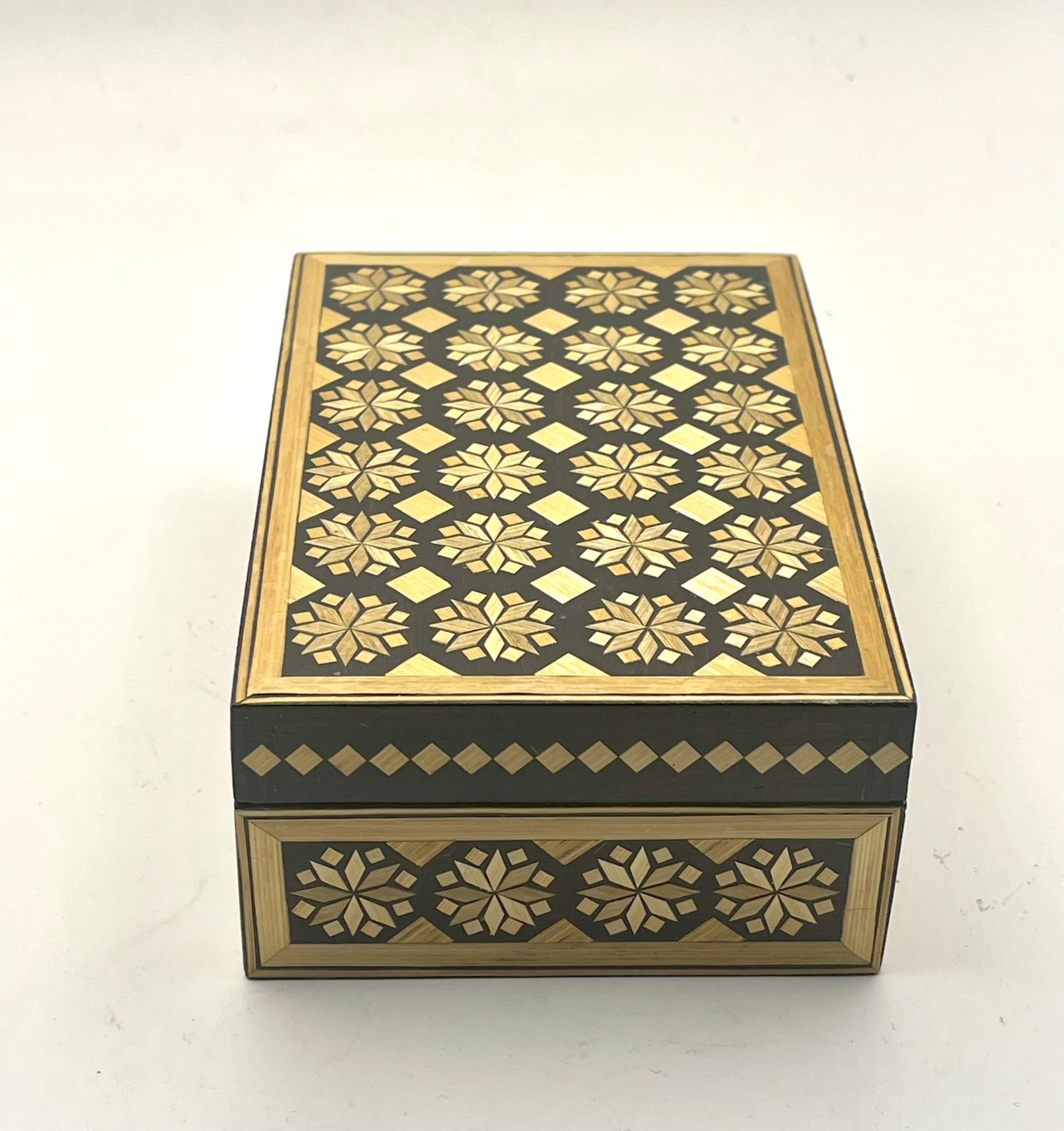 Micro Mosaic Wooden Inlay Box Storage Box Wood Tile Design - Etsy