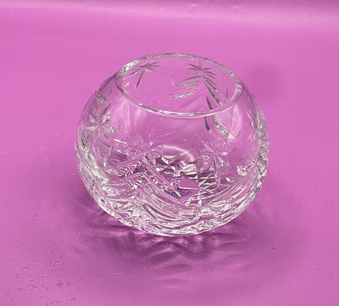 Vintage Illusions 24% Full Lead Crystal Cut Bowl ~ Handblown Crystal ...
