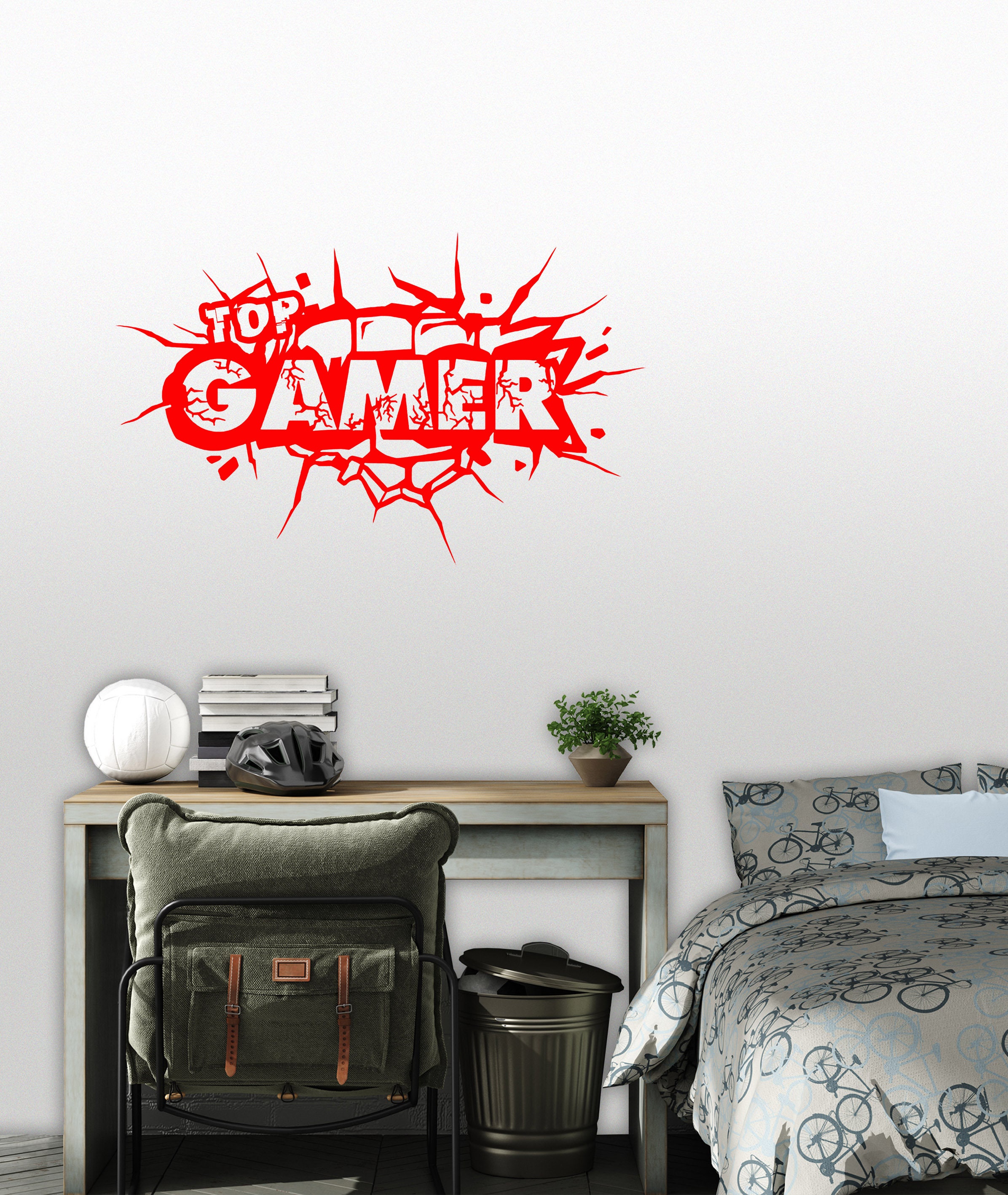 Gamers Unite Top Gamer Wall Decal for Game Rooms and Bedrooms - Etsy