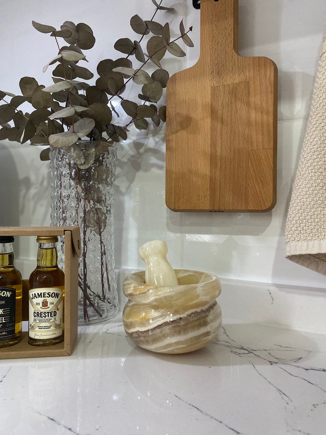 Handmade Onyx Marble Stone Mortar and Pestle Kitchen Dinner - Etsy