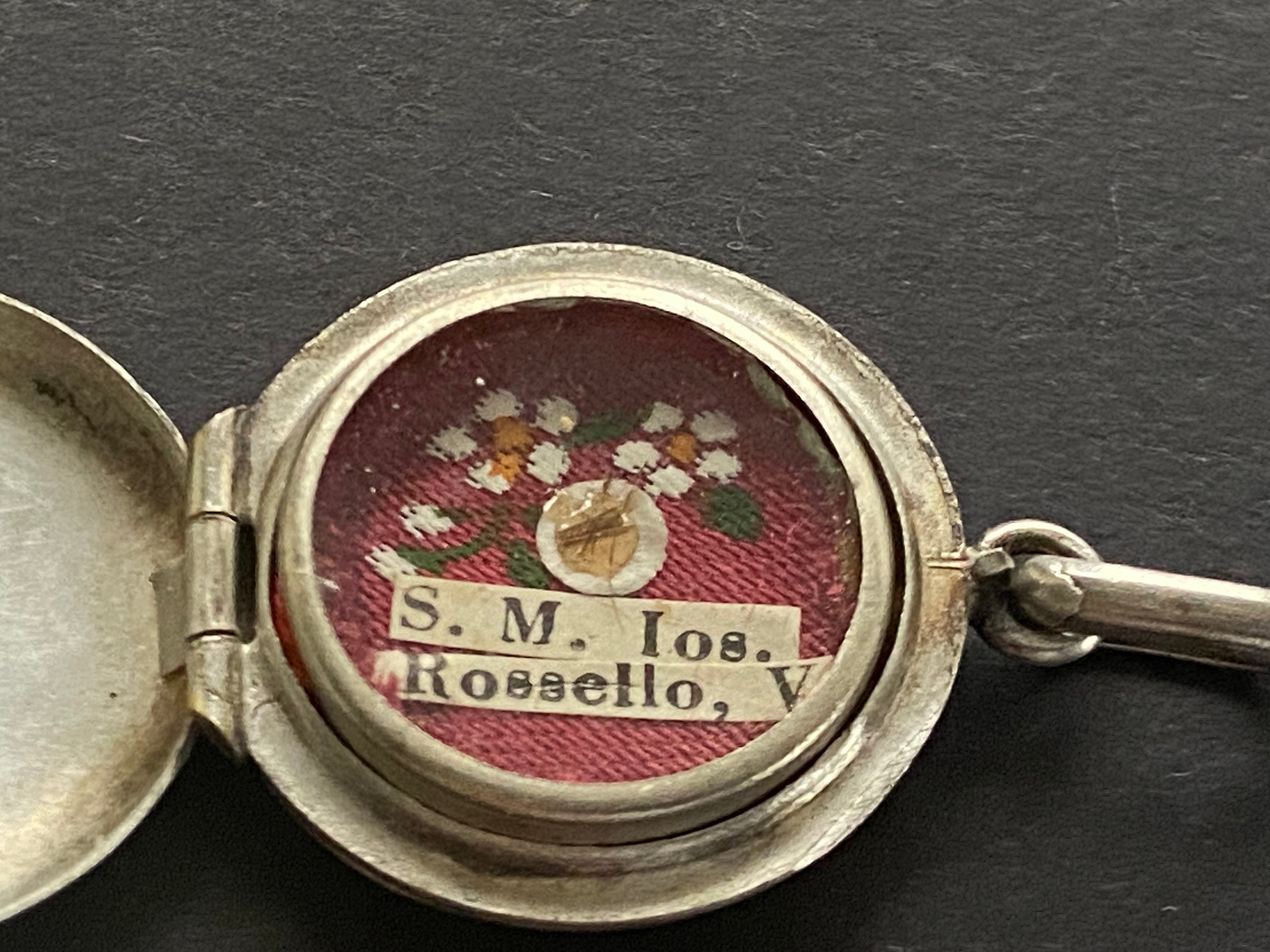 Antique S.M. Jos. Rossello V. Relic in a Silver Metal Locket - Etsy