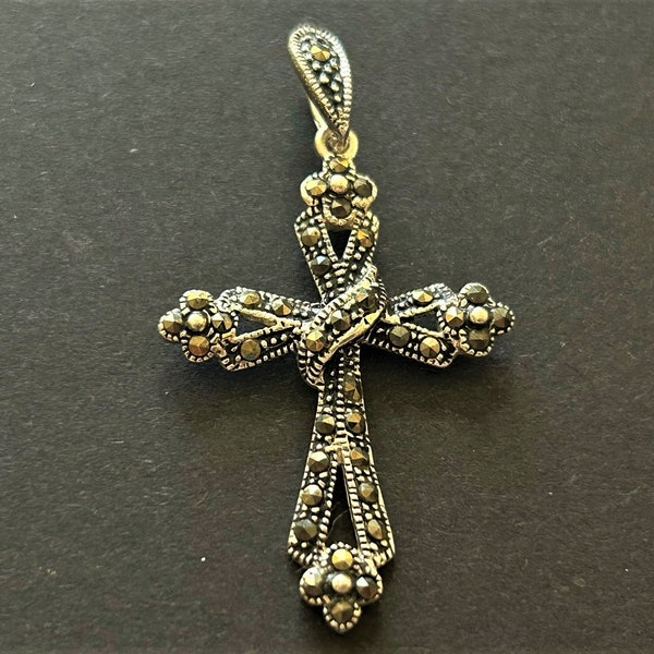 Marcasite Cross - Etsy